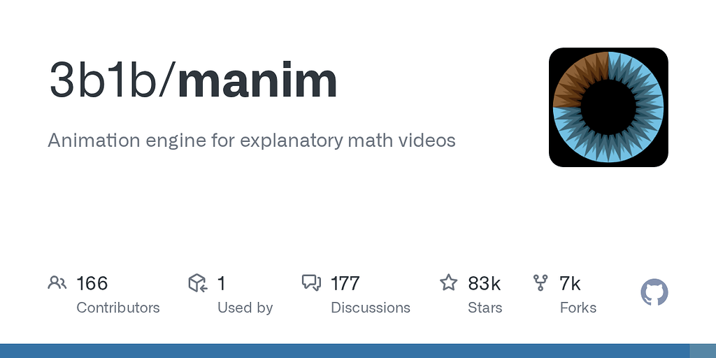 Manim: animation engine for explanatory math videos - General ...